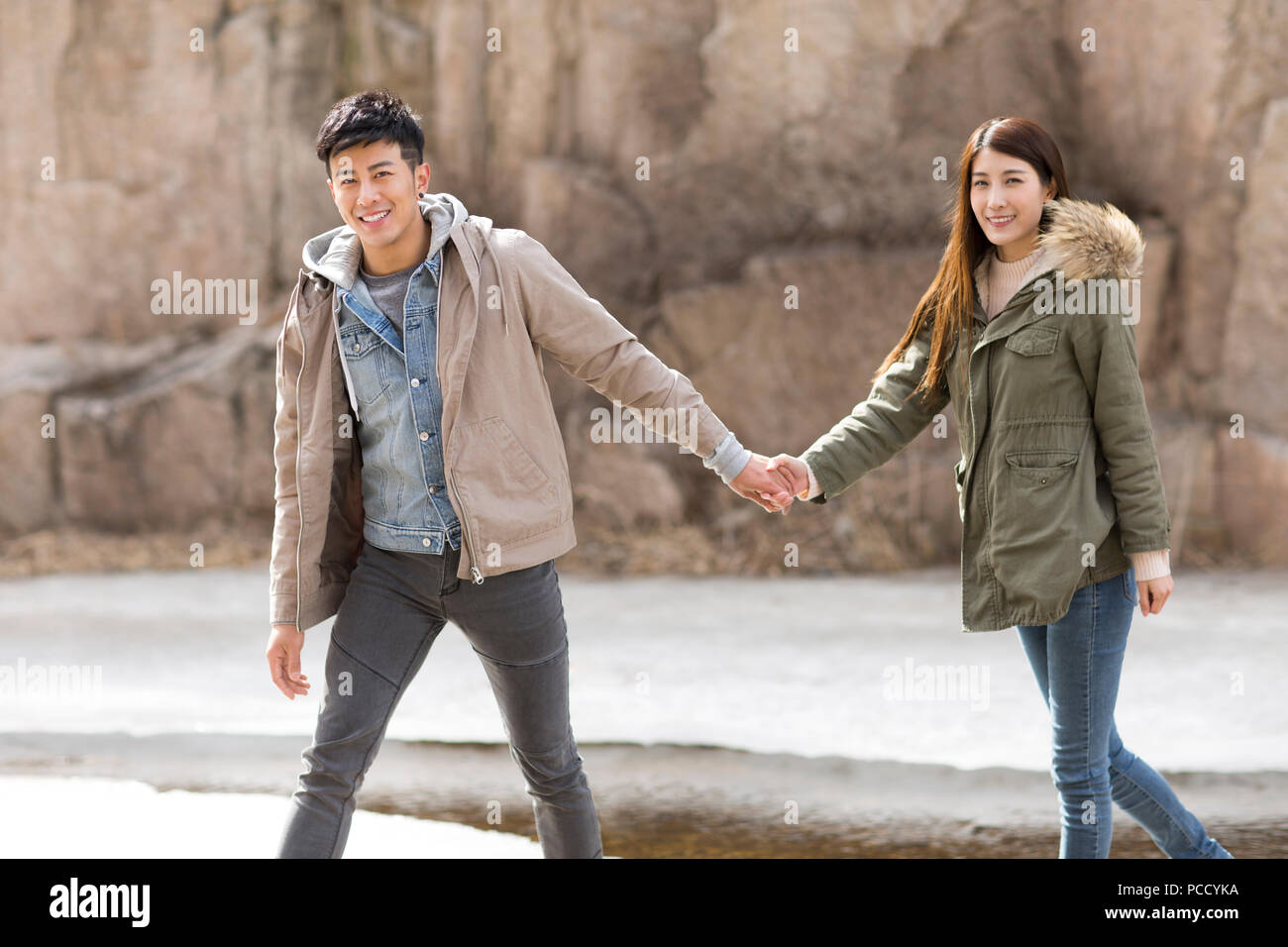Asian young people outing hi-res stock photography and images - Alamy