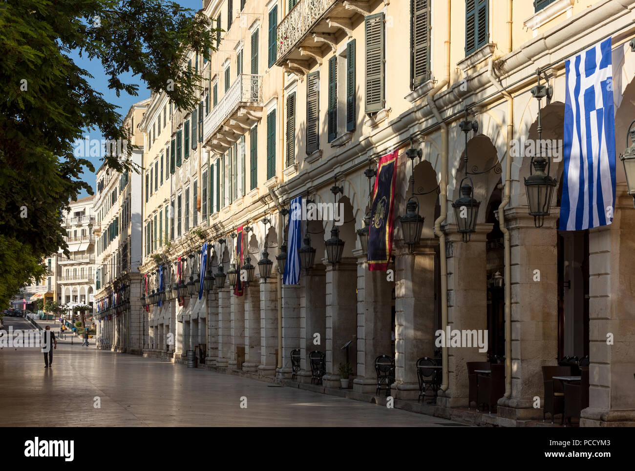 Liston square corfu town greece hi-res stock photography and images - Alamy