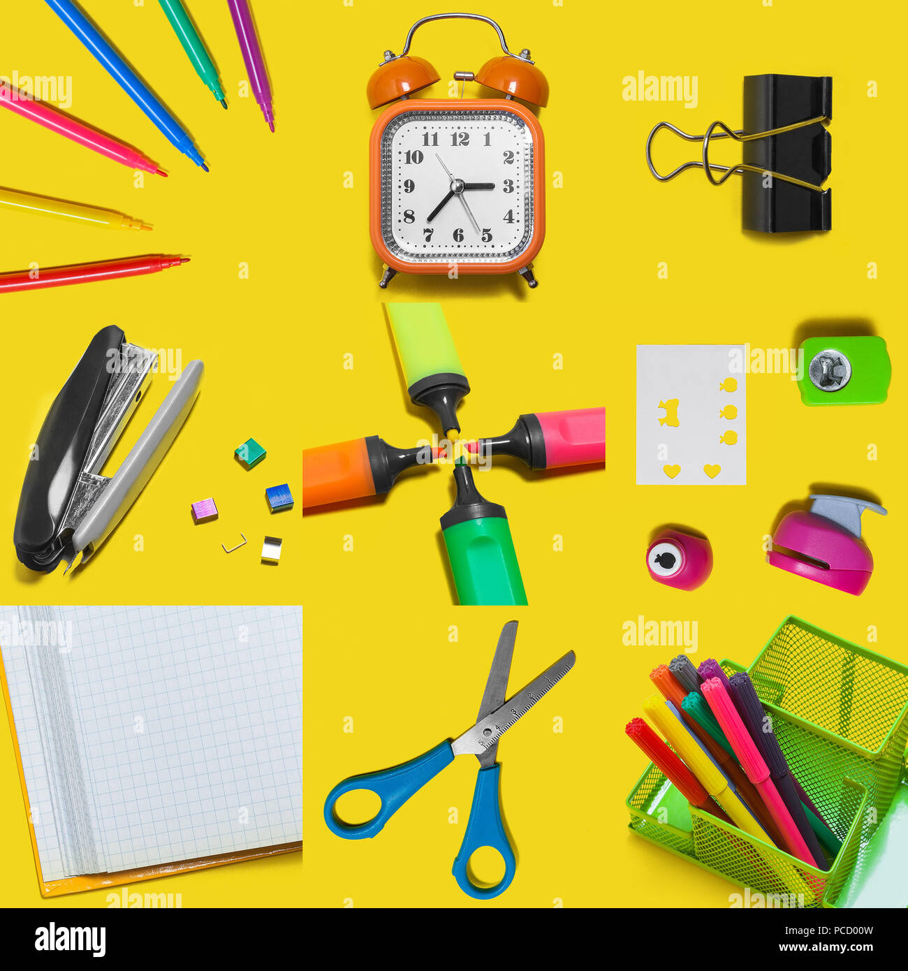 Back to school items Stock Photo - Alamy