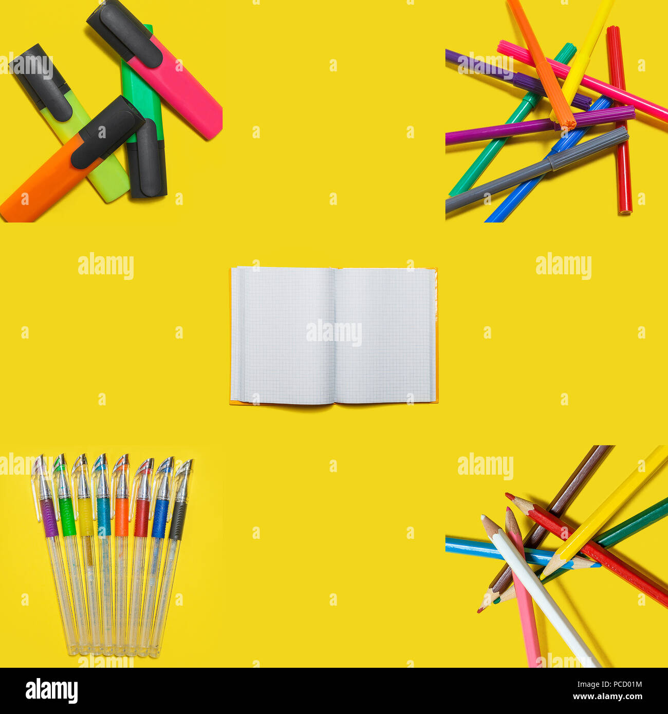 Back to school accessories Stock Photo - Alamy