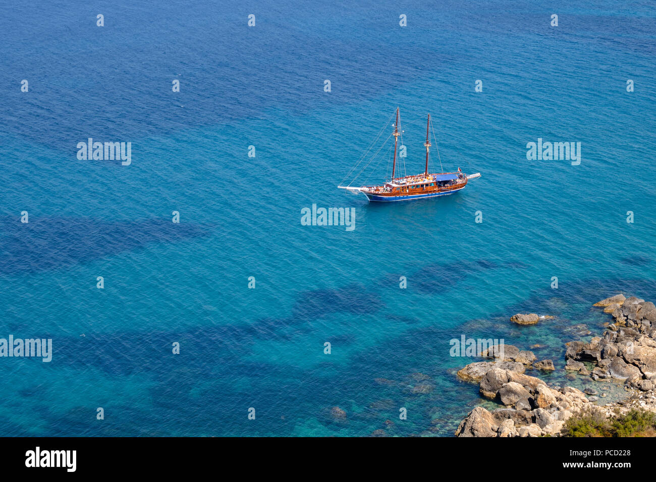 Sailing Ship near Gozo Stock Photo - Alamy