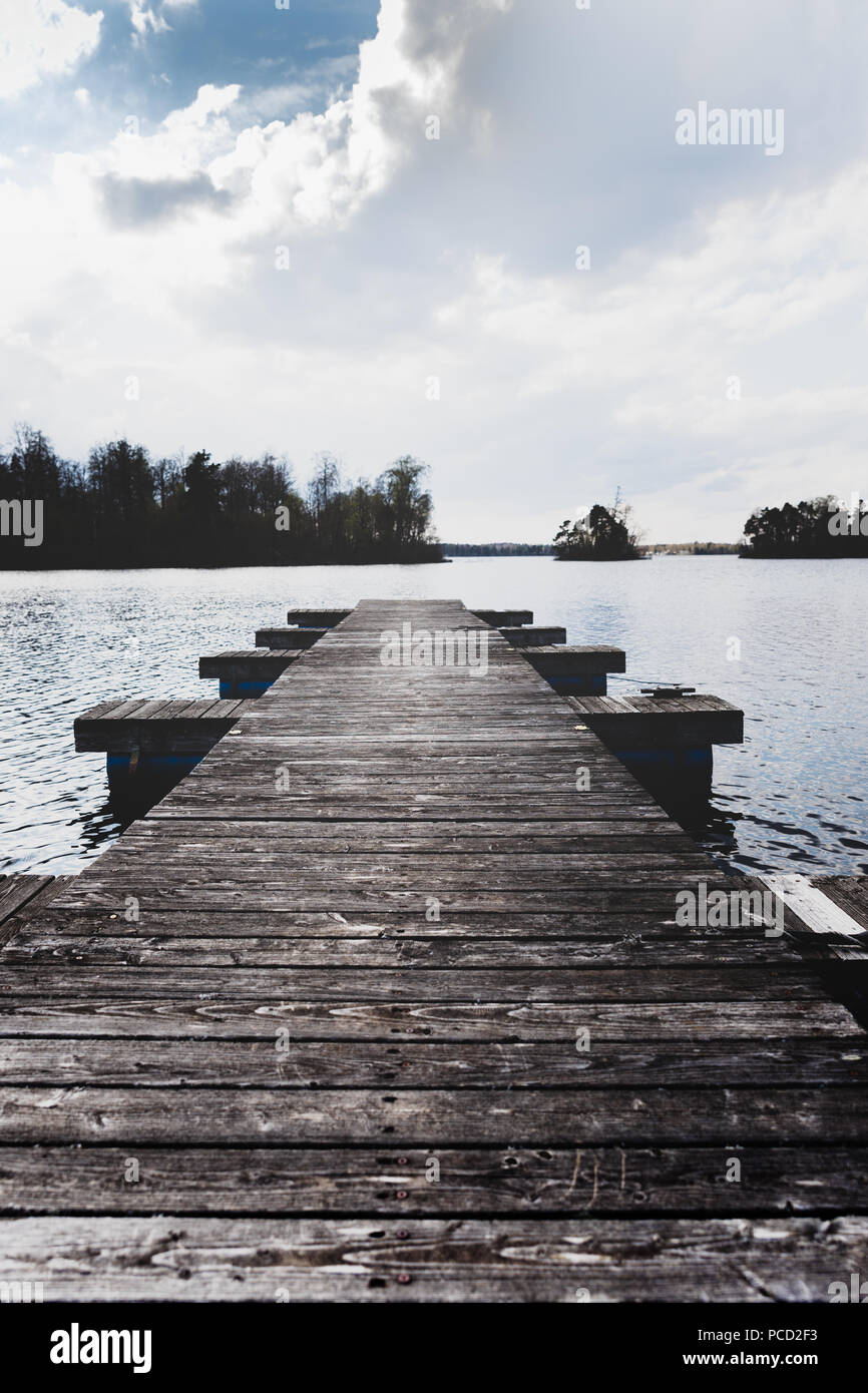 Old wood dock hi-res stock photography and images - Alamy