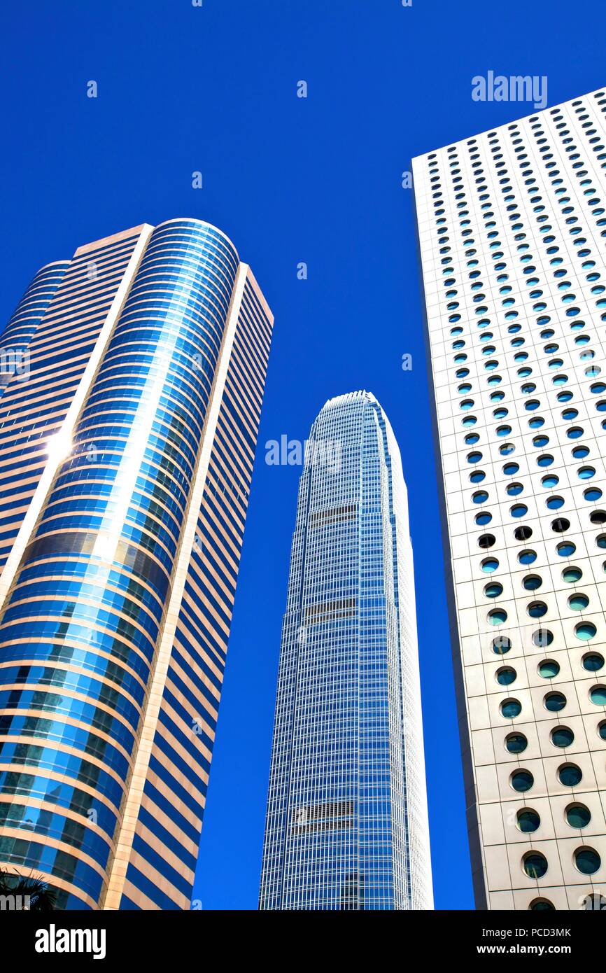 Hong Kong Cityscape With The IFC Building, Exchange Square and Jardine ...