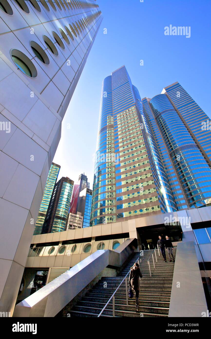 Hong Kong Cityscape with The IFC Building, Exchange Square and Jardine ...