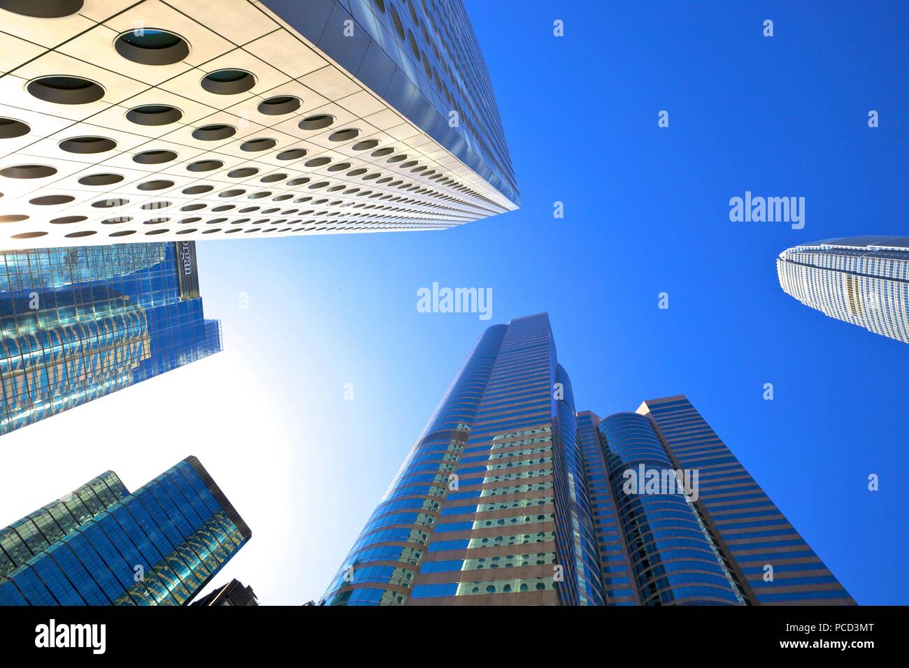 Hong Kong Cityscape with The IFC Building, Exchange Square and Jardine ...