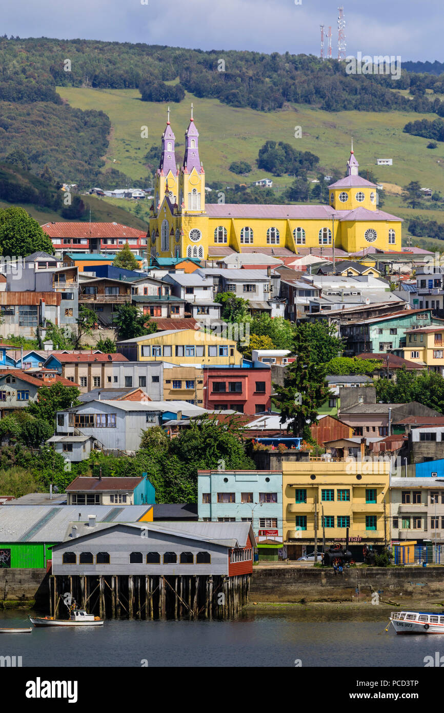 Castro, from the sea, Iglesia San Francisco de Castro, UNESCO World ...