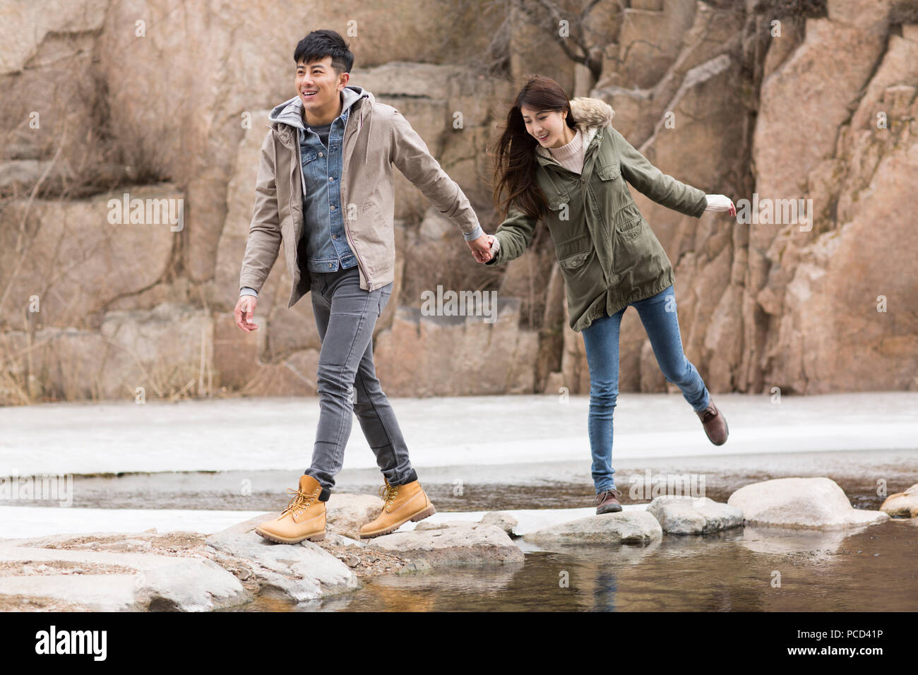 Asian young people outing hi-res stock photography and images - Alamy