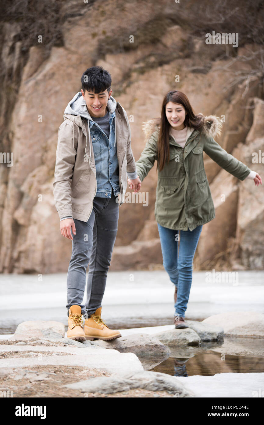 Asian young people outing hi-res stock photography and images - Alamy