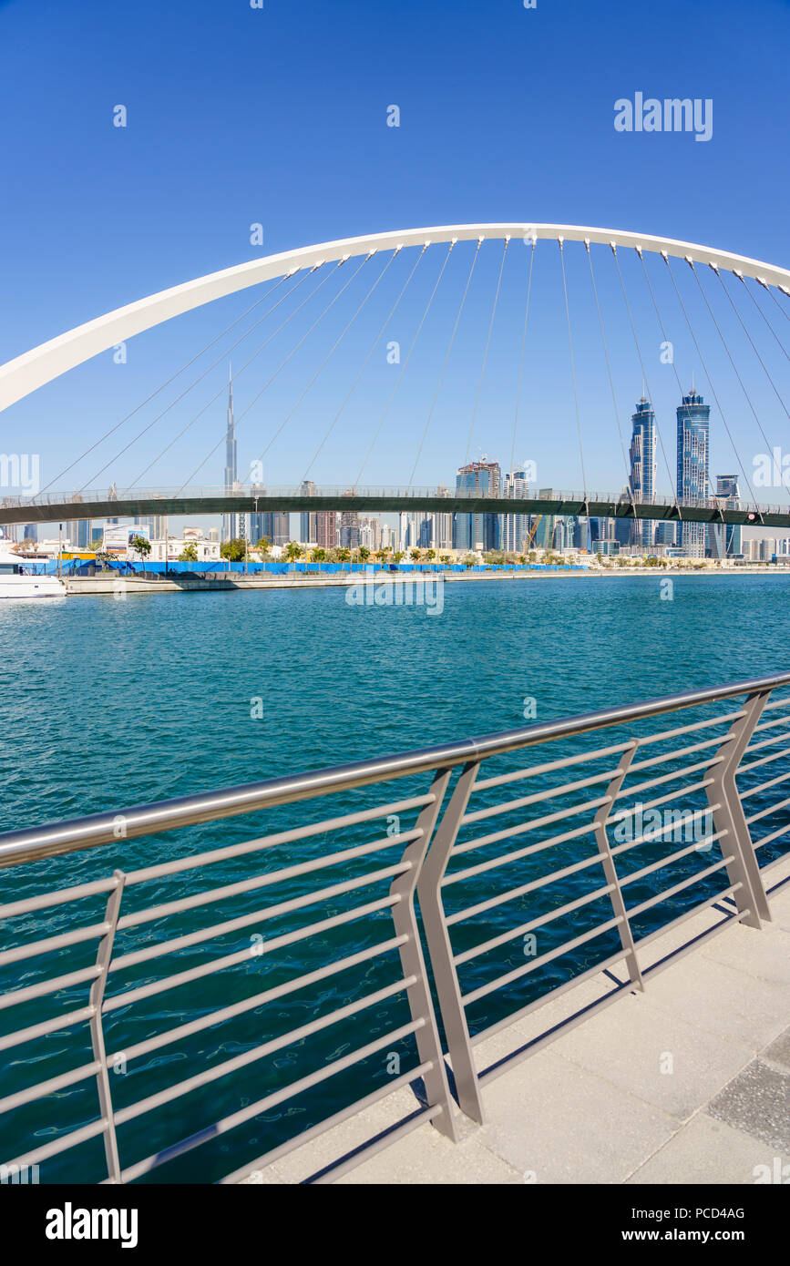 Tolerance Bridge, a new pedestrian bridge spanning Dubai Water Canal ...