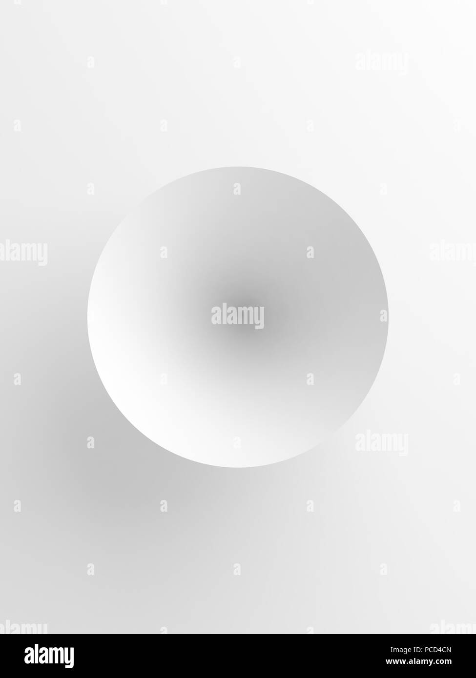 White cone. Abstract geometric shape, vertical 3d render illustration ...