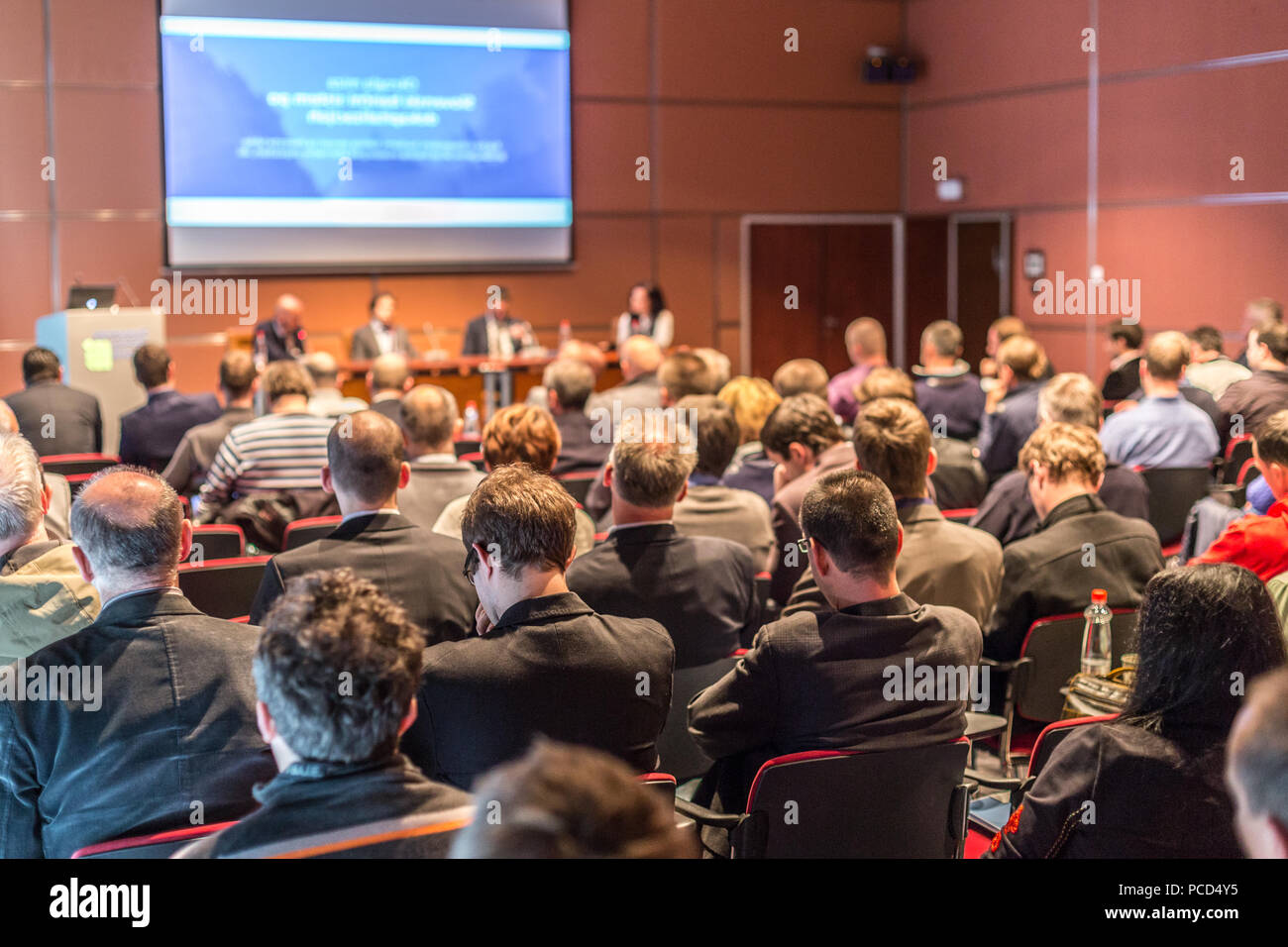 Audience at the conference hall Stock Photo - Alamy