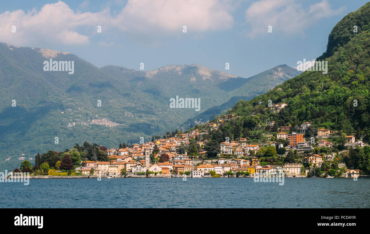 One the most beautiful of the italian lakes hi-res stock photography ...