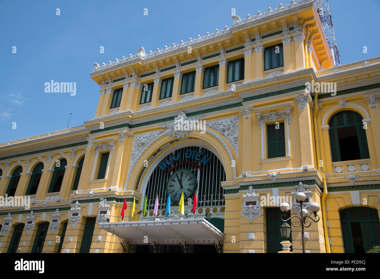 The French colonial era General Post Office in Ho Chi MInh City ...