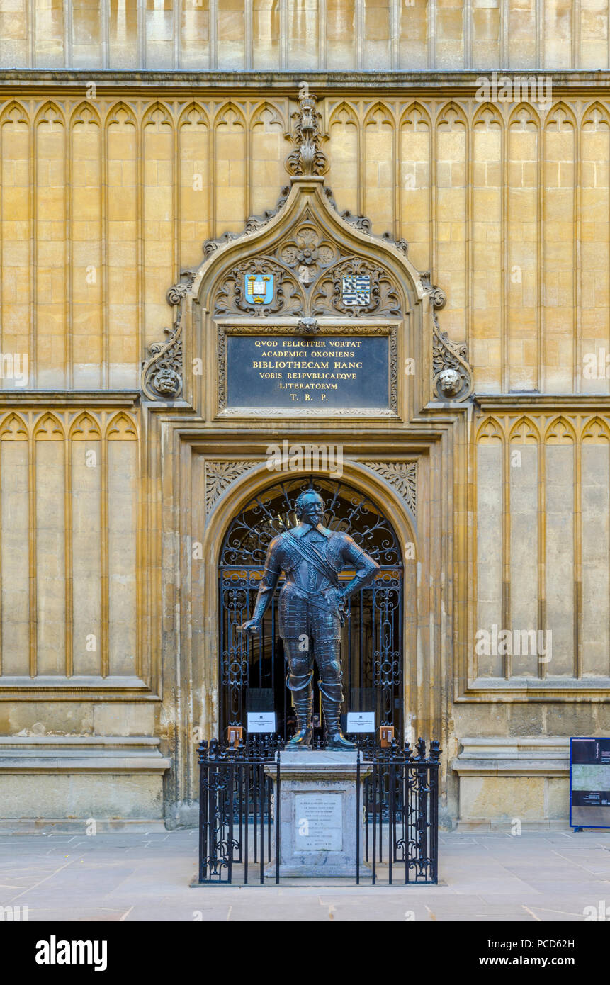 Bodleian Library, William Herbert, 3rd Earl of Pembroke statue ...