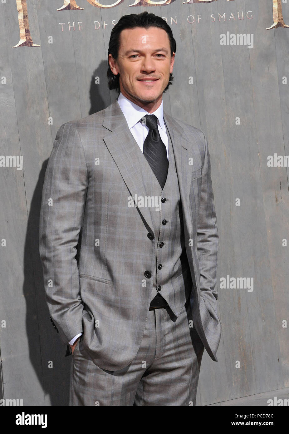 Luke Evans arriving at The Hobbit Premiere at the Dolby Theatre in Los ...