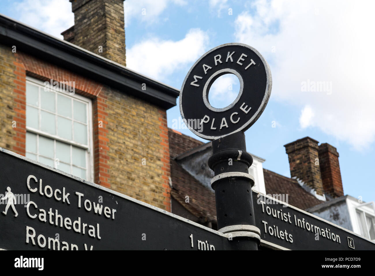 Market place sign hi-res stock photography and images - Alamy