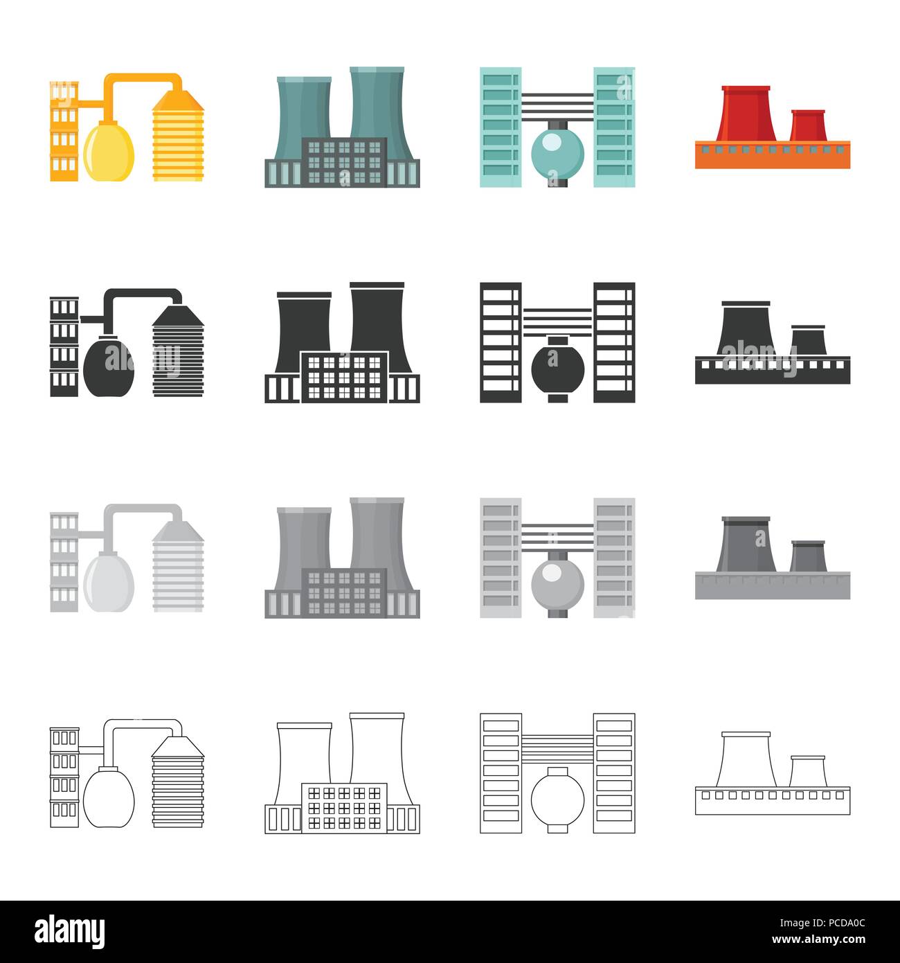 Processing plant, industrial production facilities. Plant and factory ...