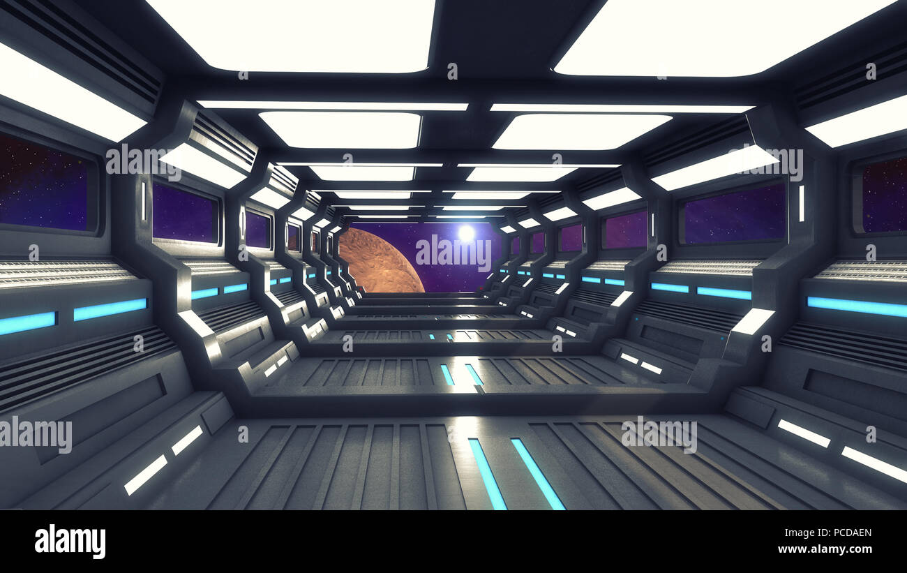 Alien Space Station Interior