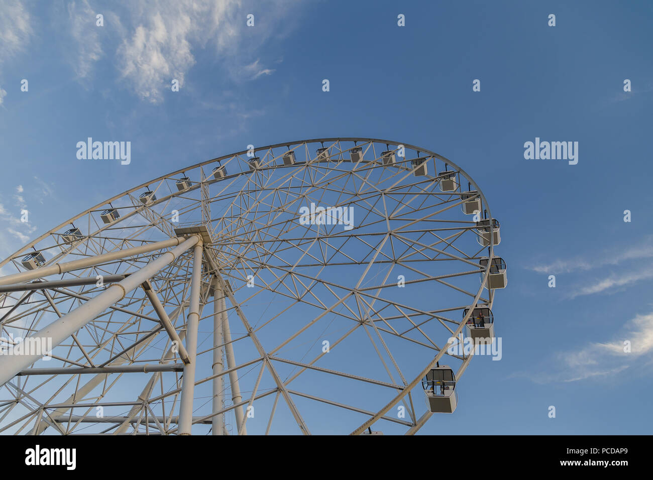 Very large Ferris wheel against the blue sky Stock Photo - Alamy