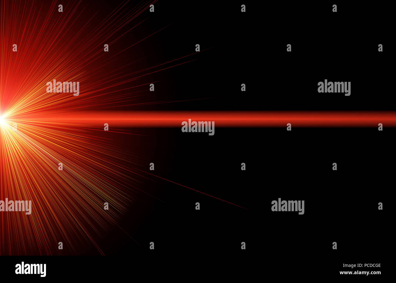 Red light beam Stock Photo - Alamy