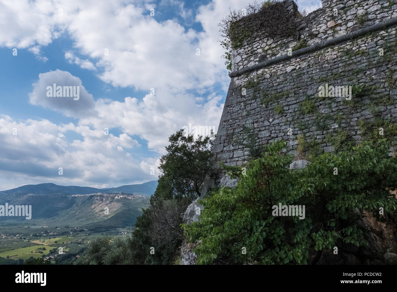 Architecture design detail of Caetani stone medieval castle. Beautiful ...