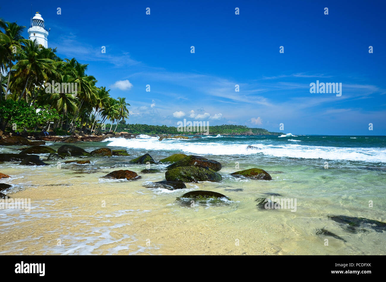 Beautiful beach landscape in Sri Lanka Stock Photo - Alamy