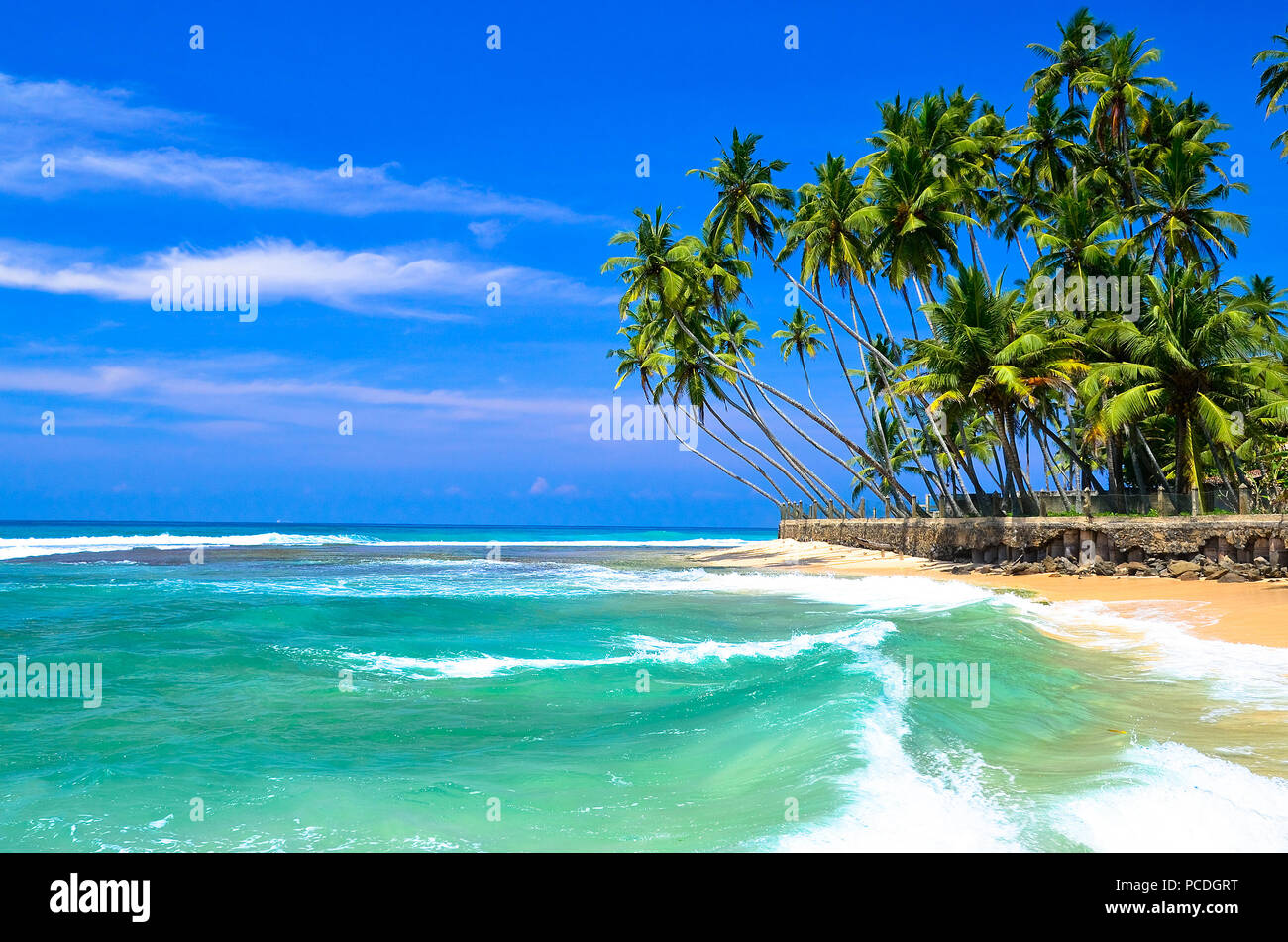 Beautiful beach landscape in Sri Lanka Stock Photo - Alamy