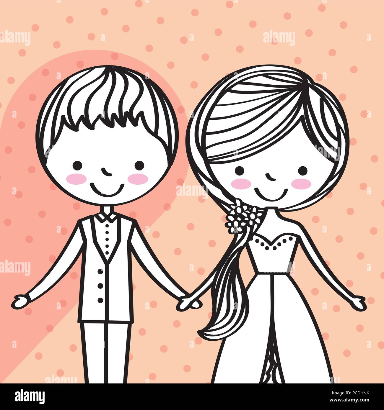 Cute Wedding Drawing