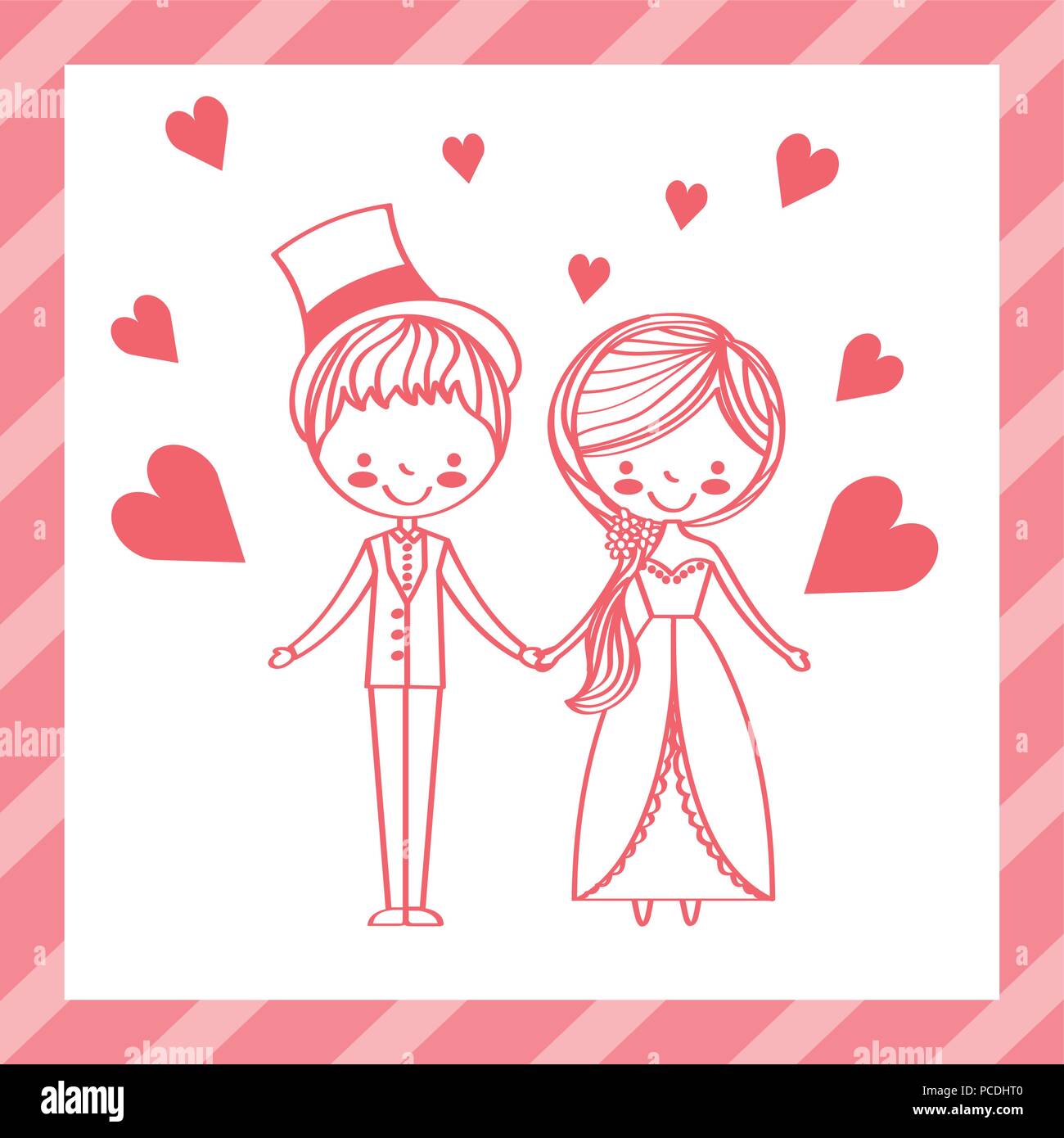 Cute Wedding Vector