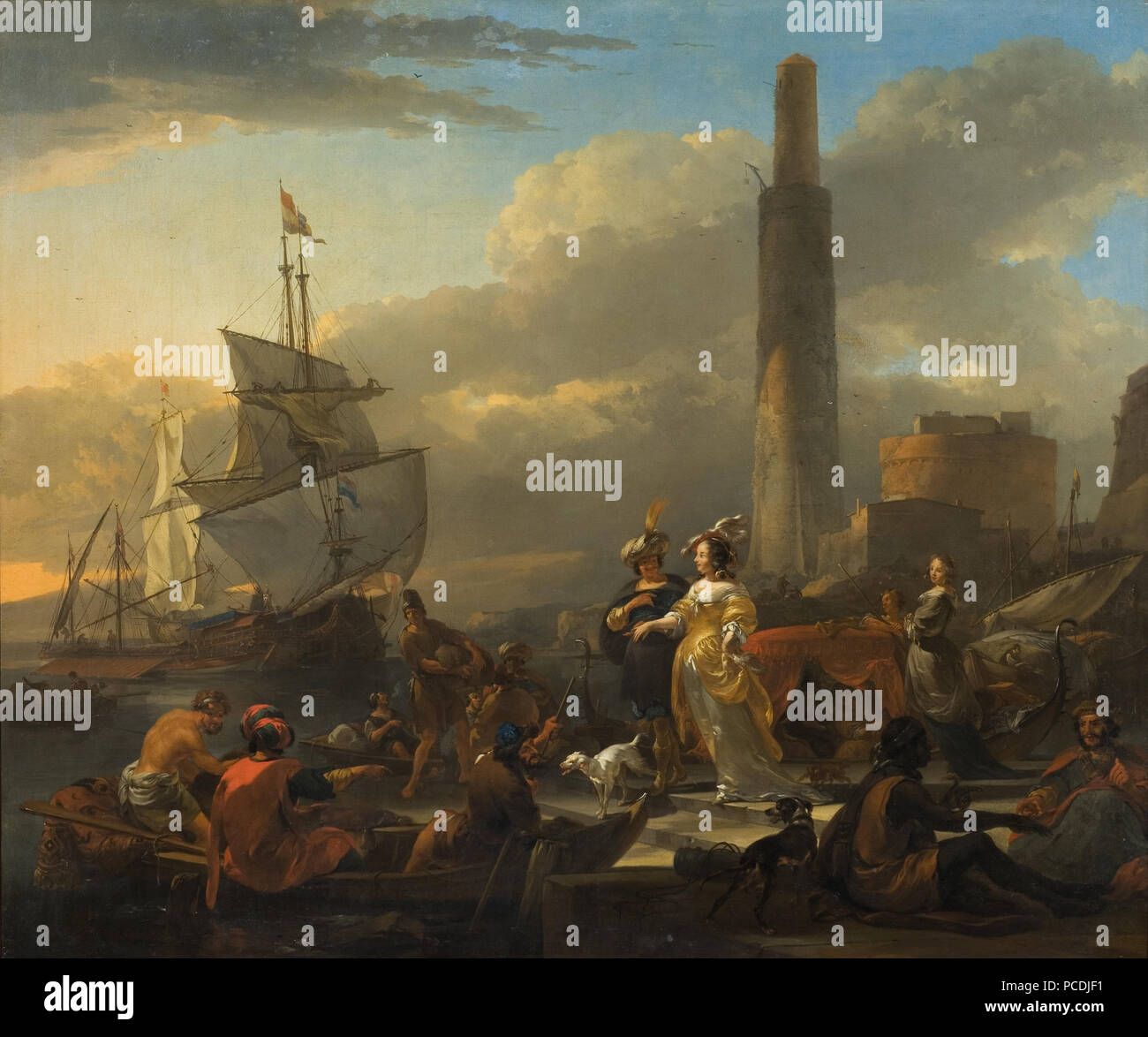 Harbour scene with ships hi-res stock photography and images - Alamy