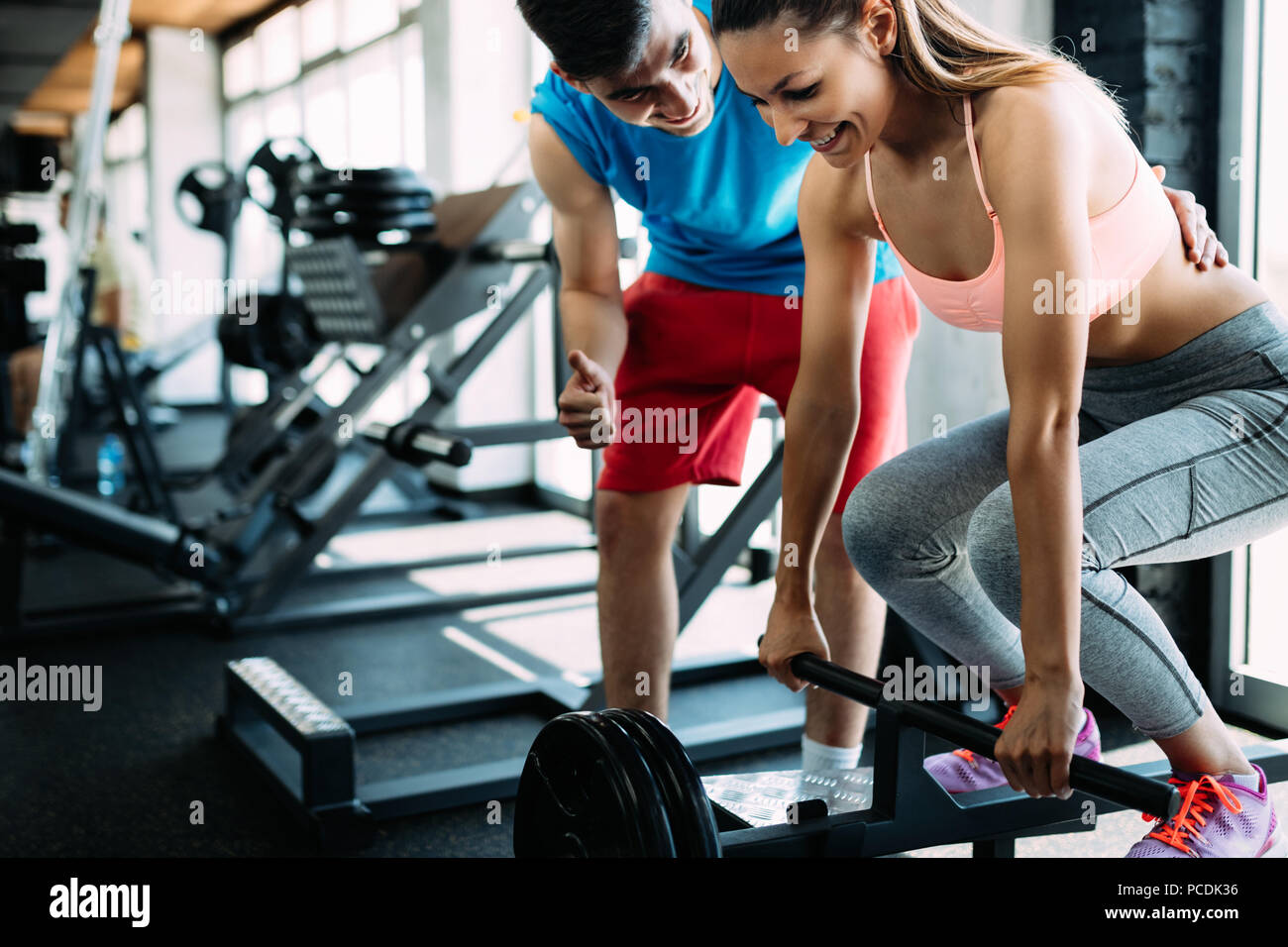 Personal trainer training hi-res stock photography and images - Alamy