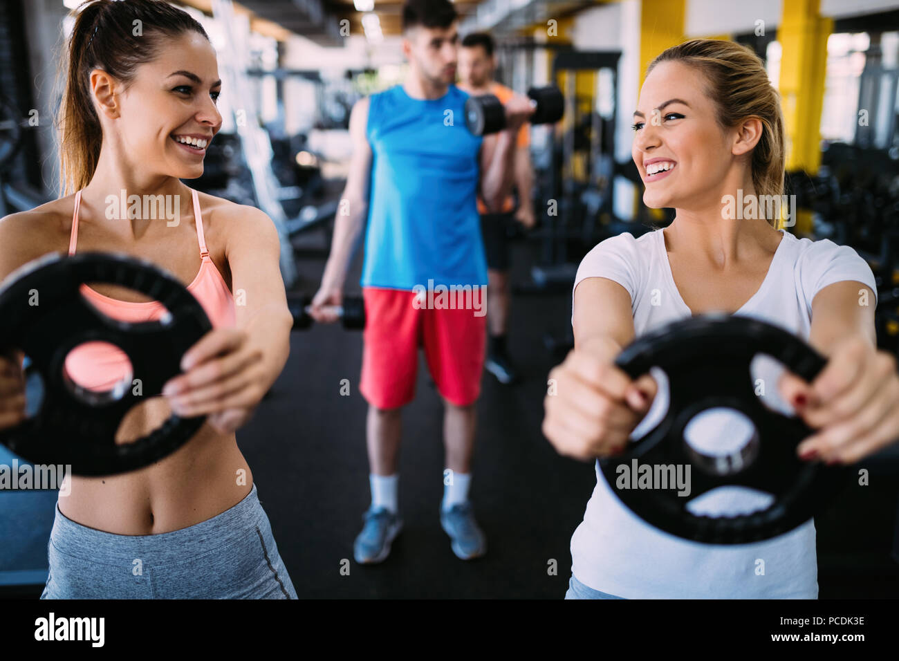 fitness, sport, exercising and healthy lifestyle concept Stock Photo ...