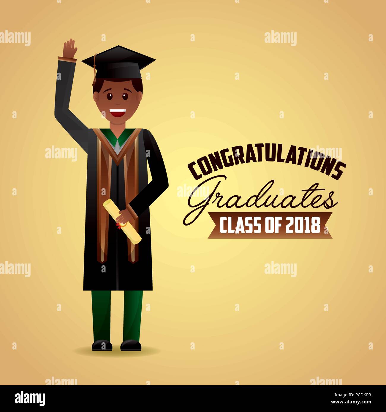 congratulations graduation happy boy student greeting holding ...