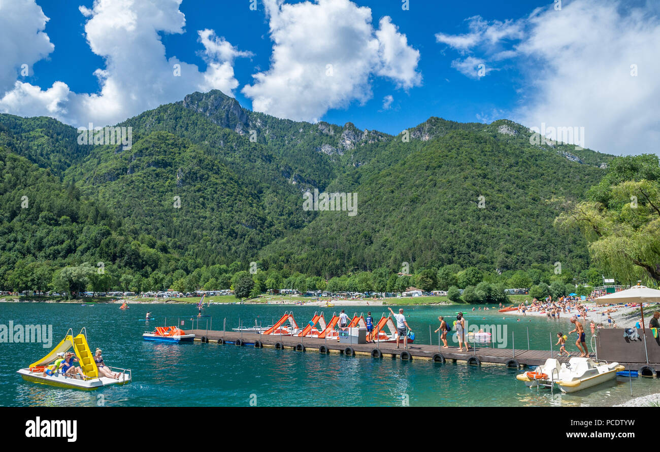 Lake Ledro in the Italian alps Stock Photo - Alamy