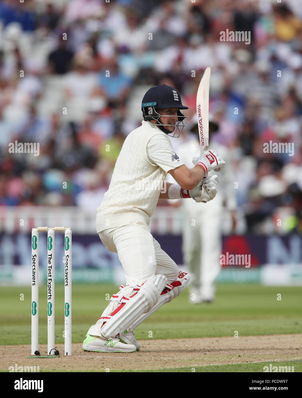 England captain joe root cuts scoring runs during hi-res stock ...