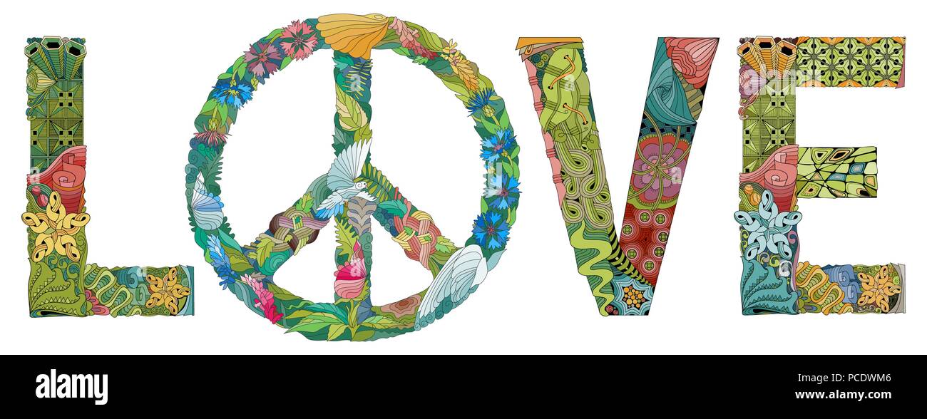 Peace word art hi-res stock photography and images - Alamy