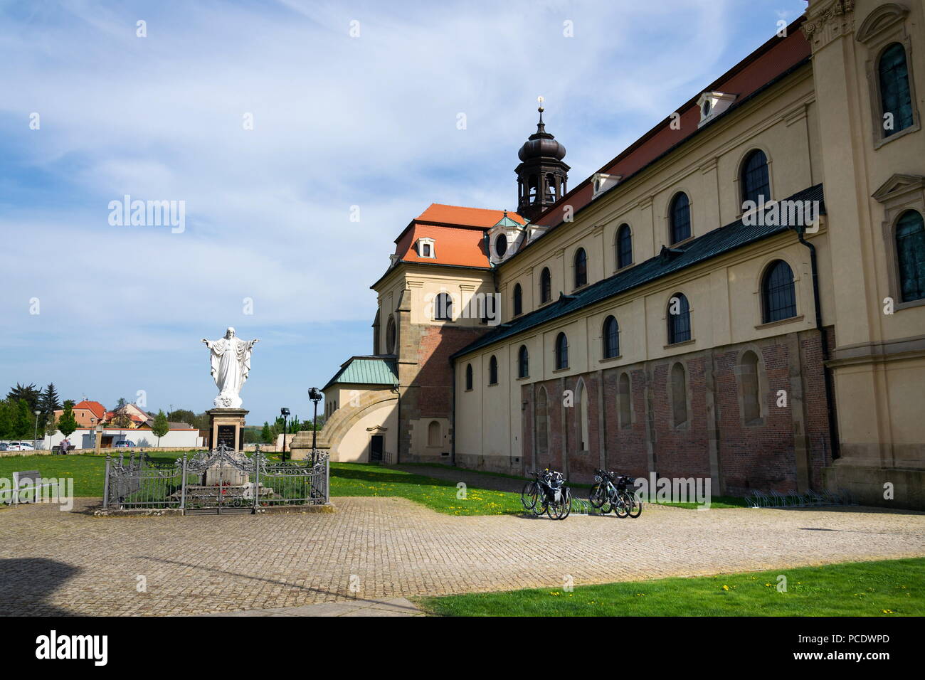 Jesus Christ with open arms statue, Velehrad Basilica, Czech Republic ...