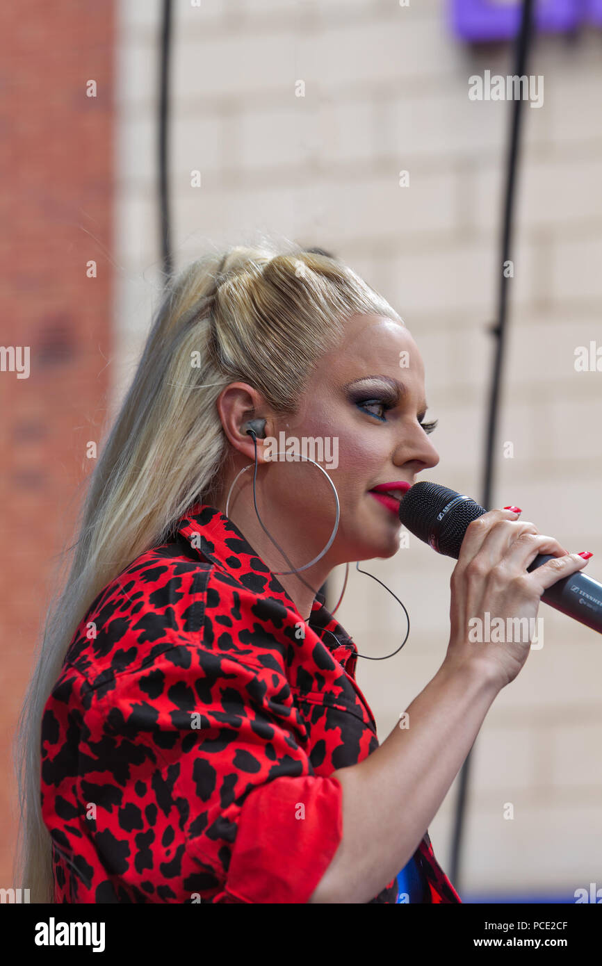 2018 Celebrity Big Brother winner drag artist Courtney Act performs on ...