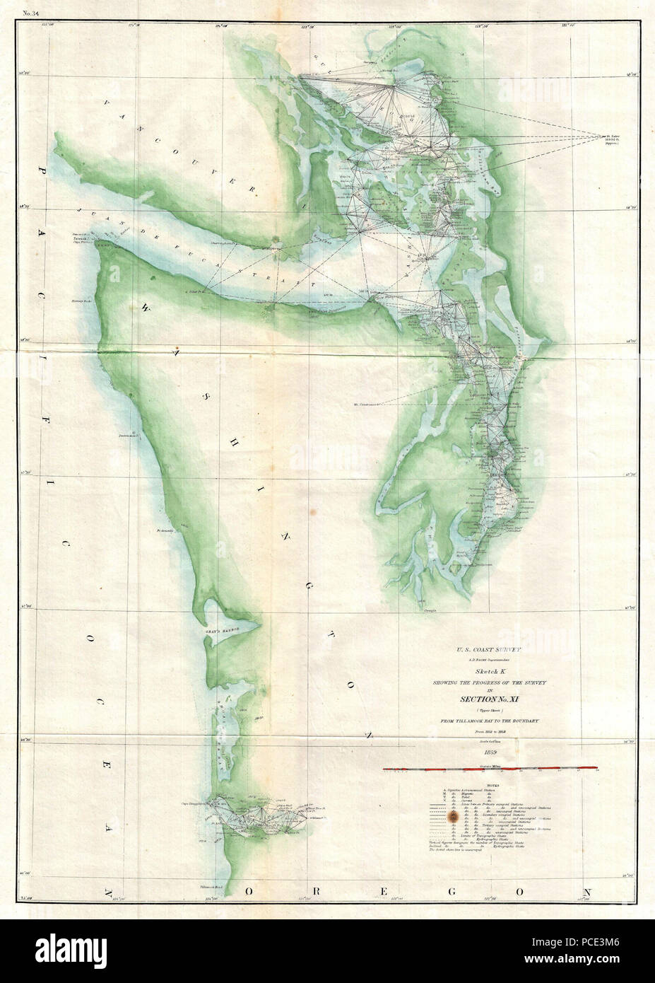 Map of puget sound washington hi-res stock photography and images - Alamy
