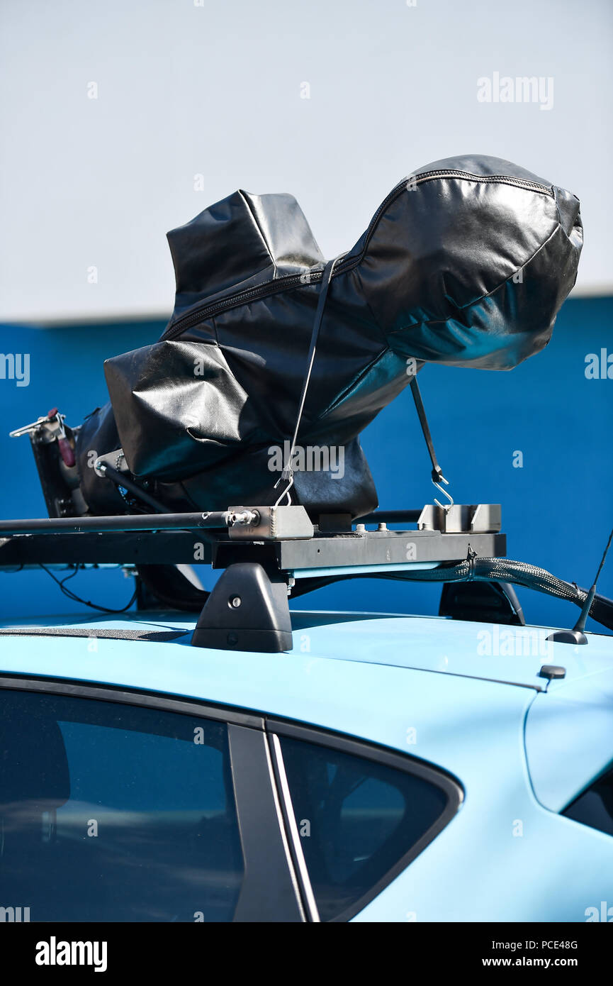 Google car with camera used for street view mapping Stock Photo - Alamy