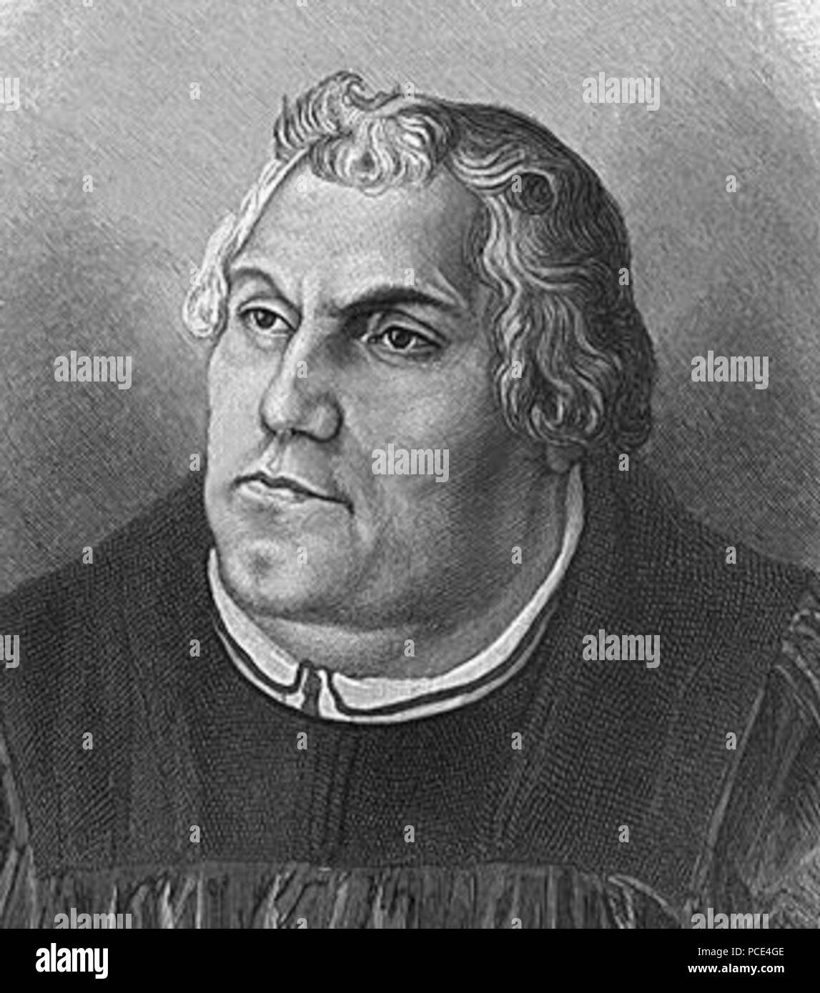Martin luther german religious Black and White Stock Photos & Images ...