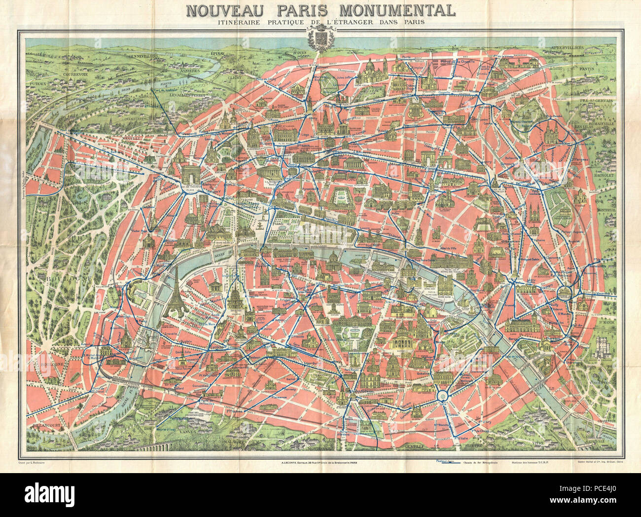 Map Of France With Monuments