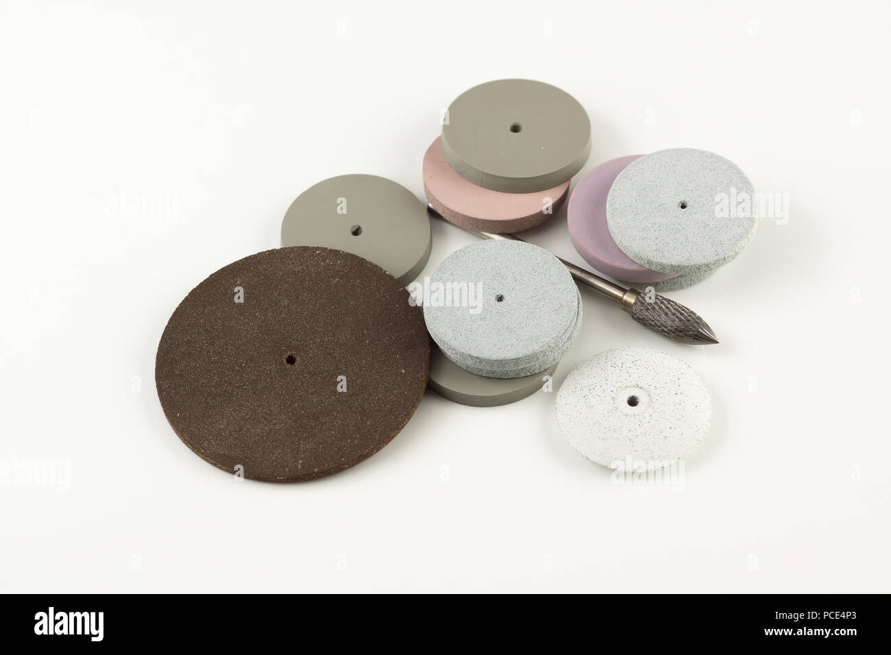 Dental polishing tools for the instrument of artificial teeth Stock ...