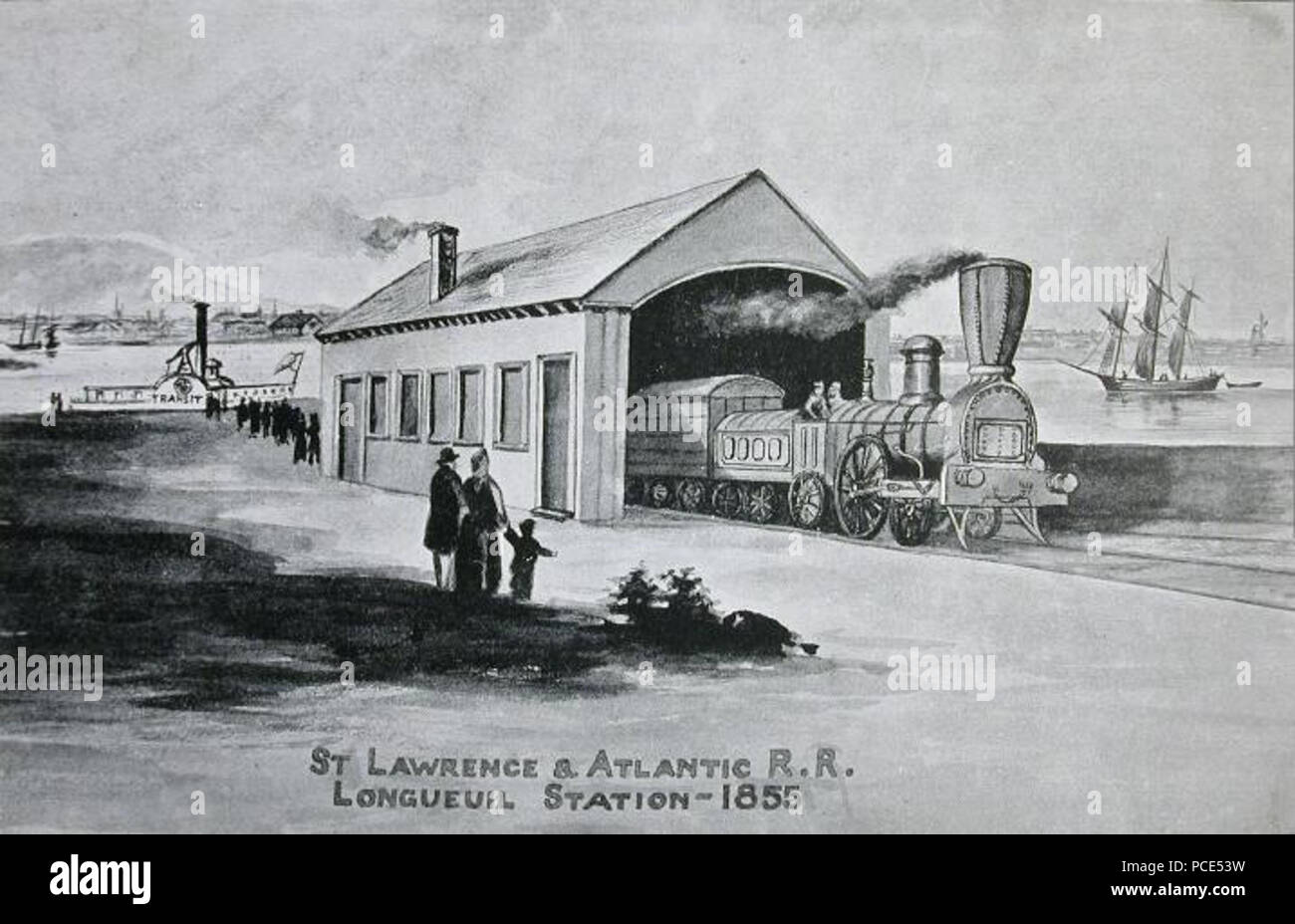 St lawrence canada rail hi-res stock photography and images - Alamy