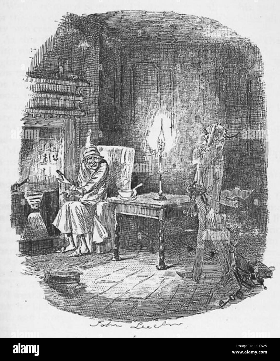 Ebenezer scrooge john leech hi-res stock photography and images - Alamy