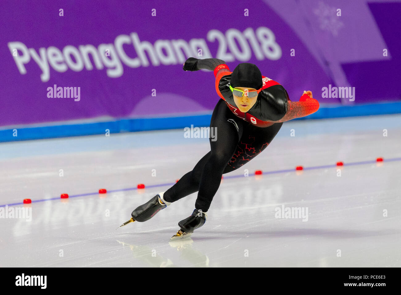 Heather McLean (CAN) competing in the Speed Skating - Ladies' 500m at ...