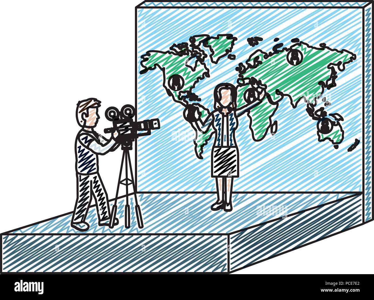 Live action news Stock Vector Images - Alamy