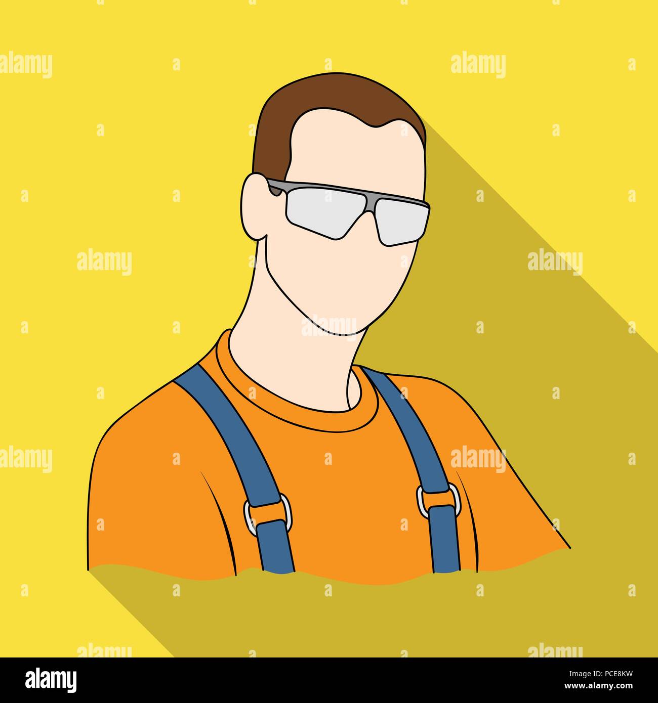 Man, single icon in flat style.Man, vector symbol stock illustration ...