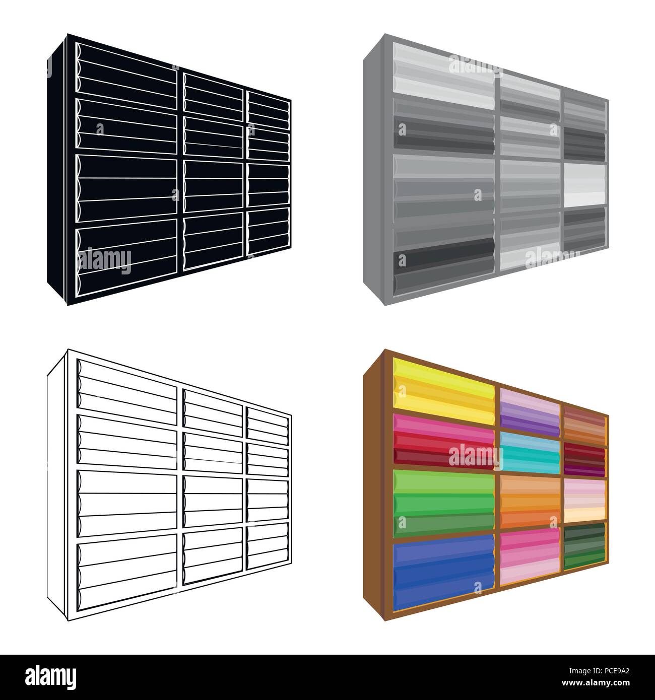 Rack single icon in cartoon style.Rack, vector symbol stock ...