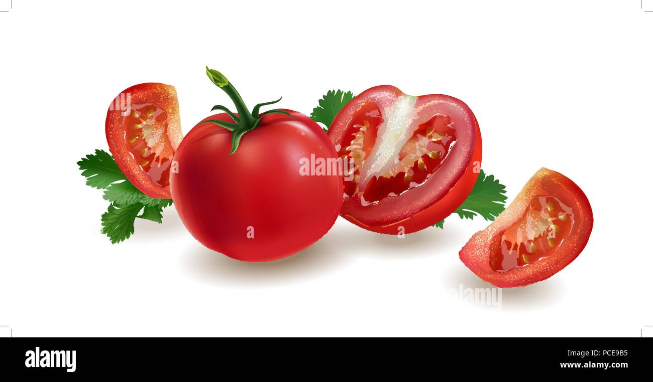 Organic label on tomatoes Stock Vector Images - Alamy
